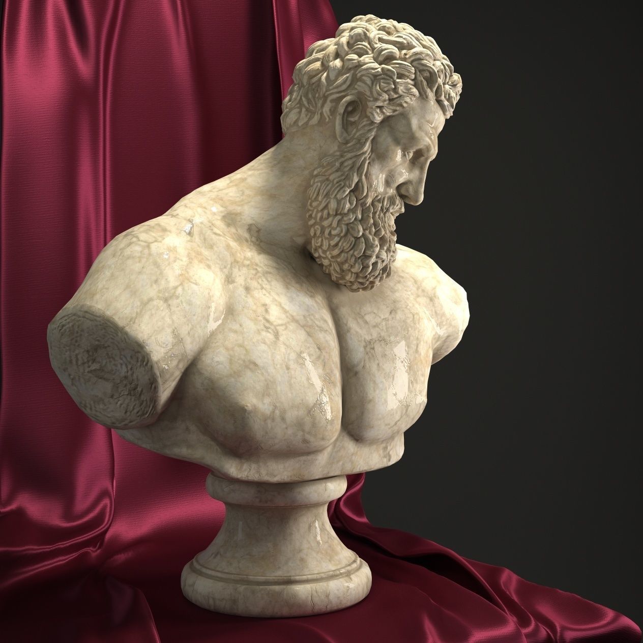 Hercules Bust 3D model | CGTrader