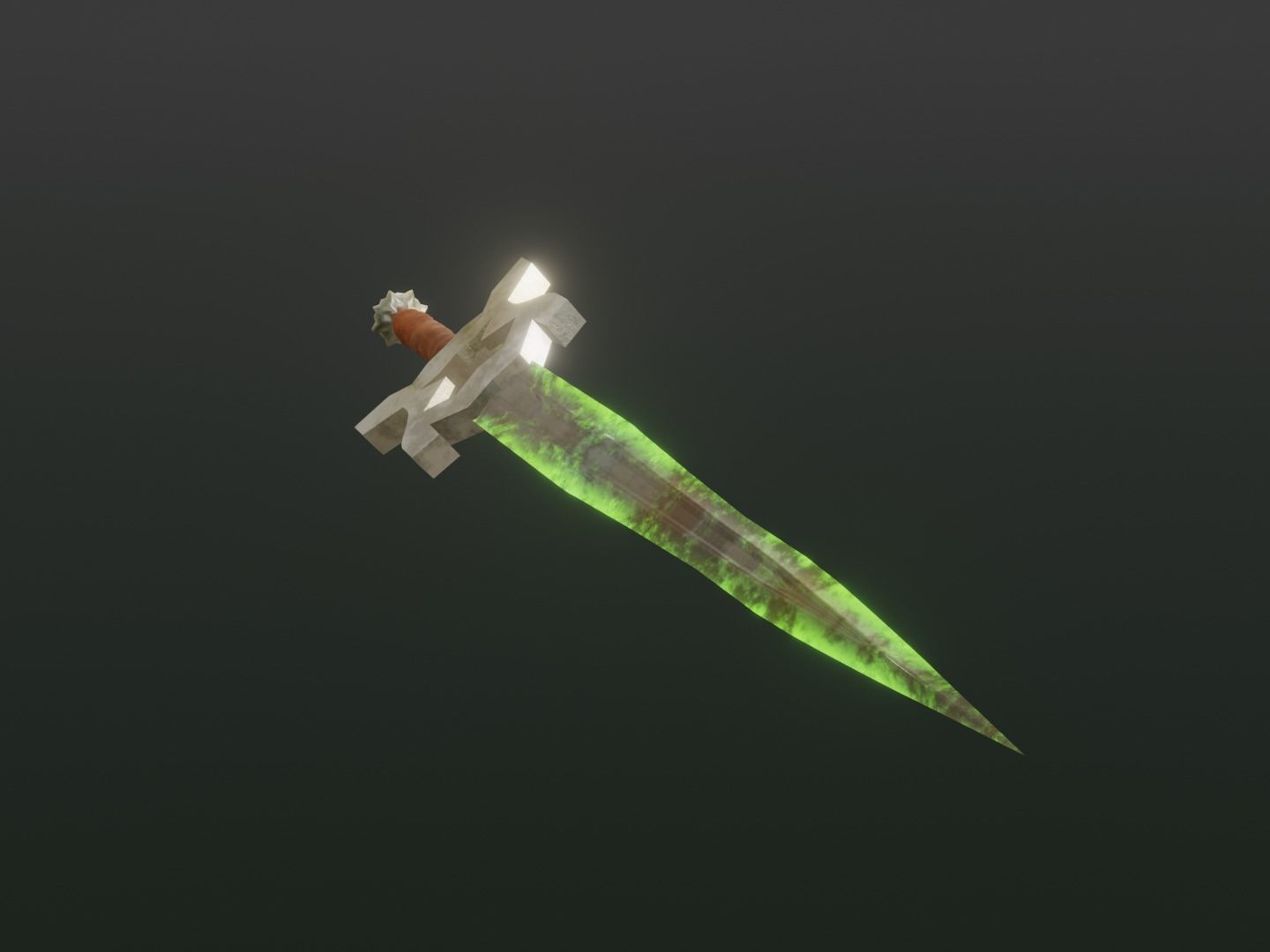 3D model Fantasy Poison Sword - Elemental Sword VR / AR / low-poly ...