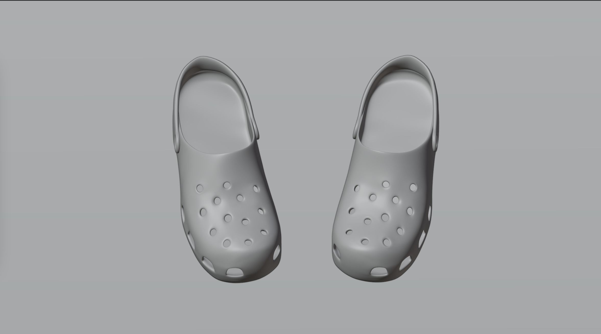 Crocs two croc shoes 3D model | CGTrader