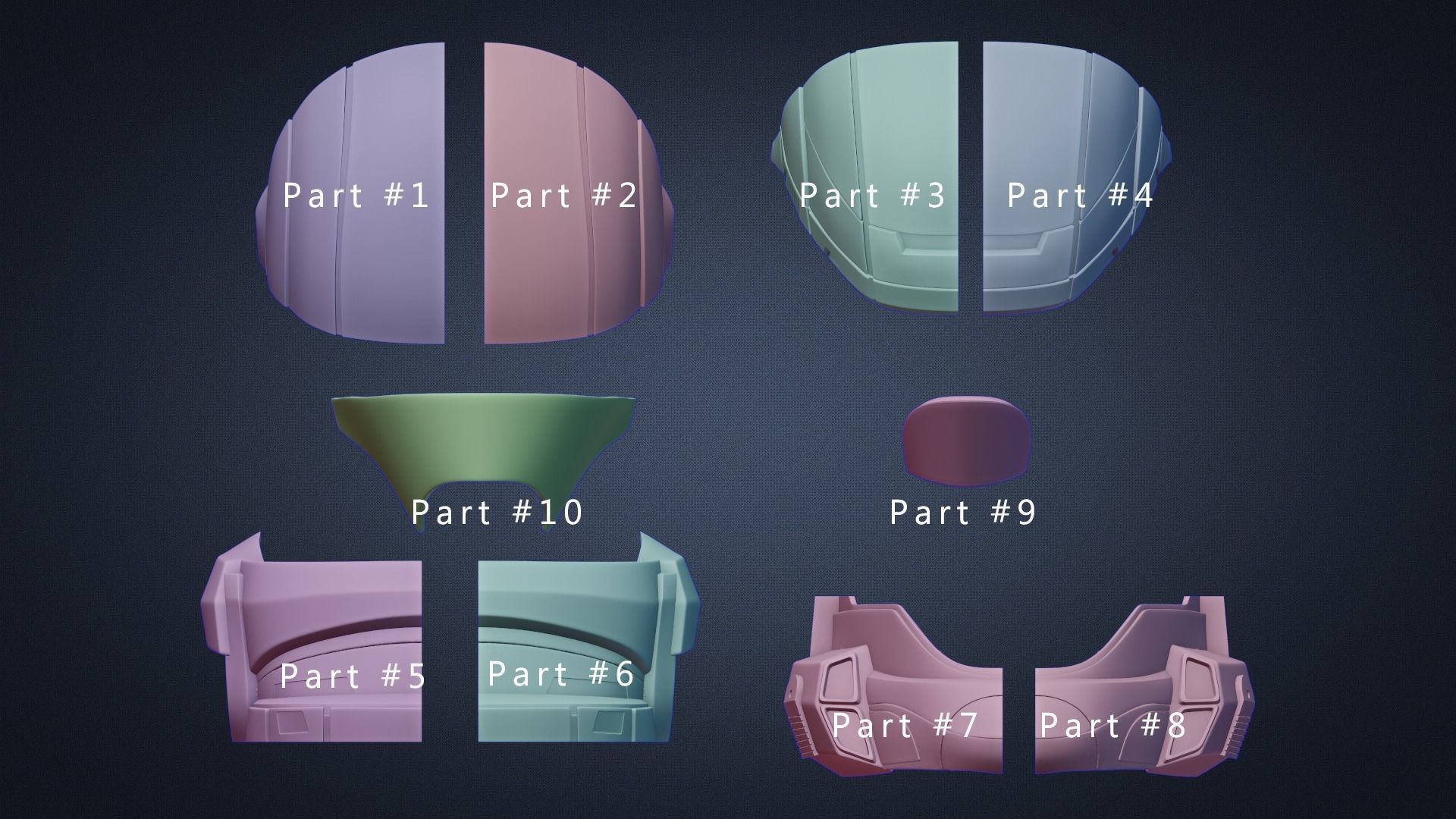 Printable Halo ODST helmet 3D model 3D printable | CGTrader