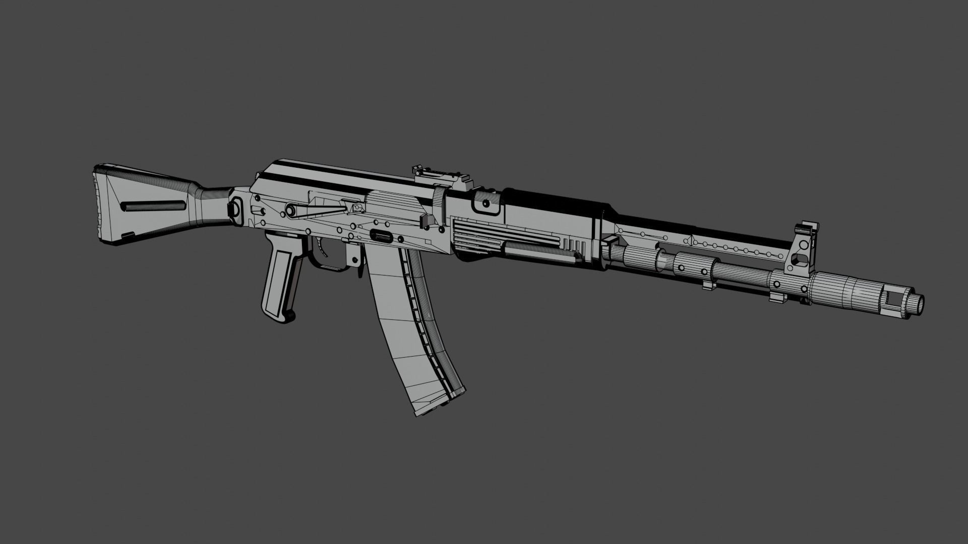 3D model AK-107 3d model VR / AR / low-poly | CGTrader