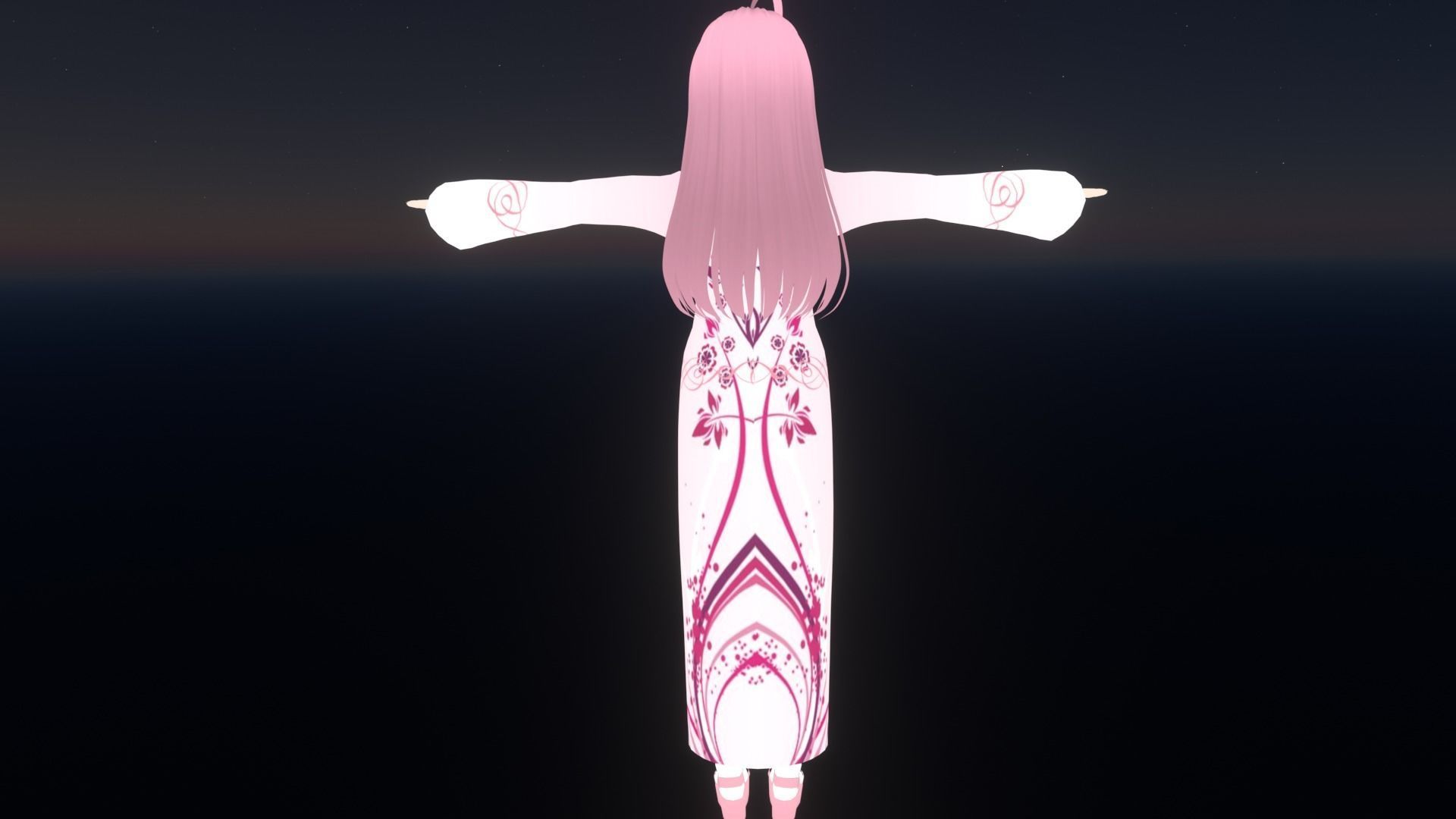 3D model cute anime girl character - Sora VR / AR / low-poly | CGTrader