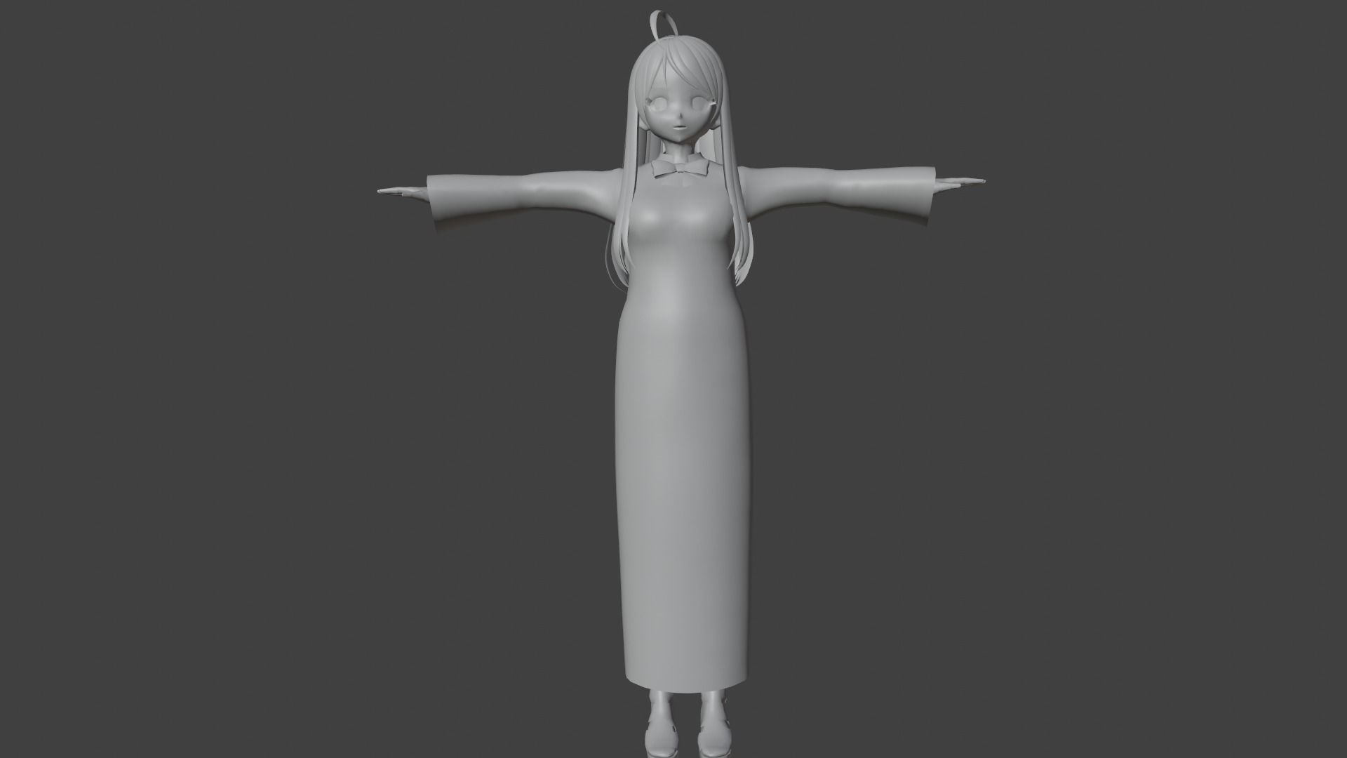 3D model cute anime girl character - Sora VR / AR / low-poly | CGTrader