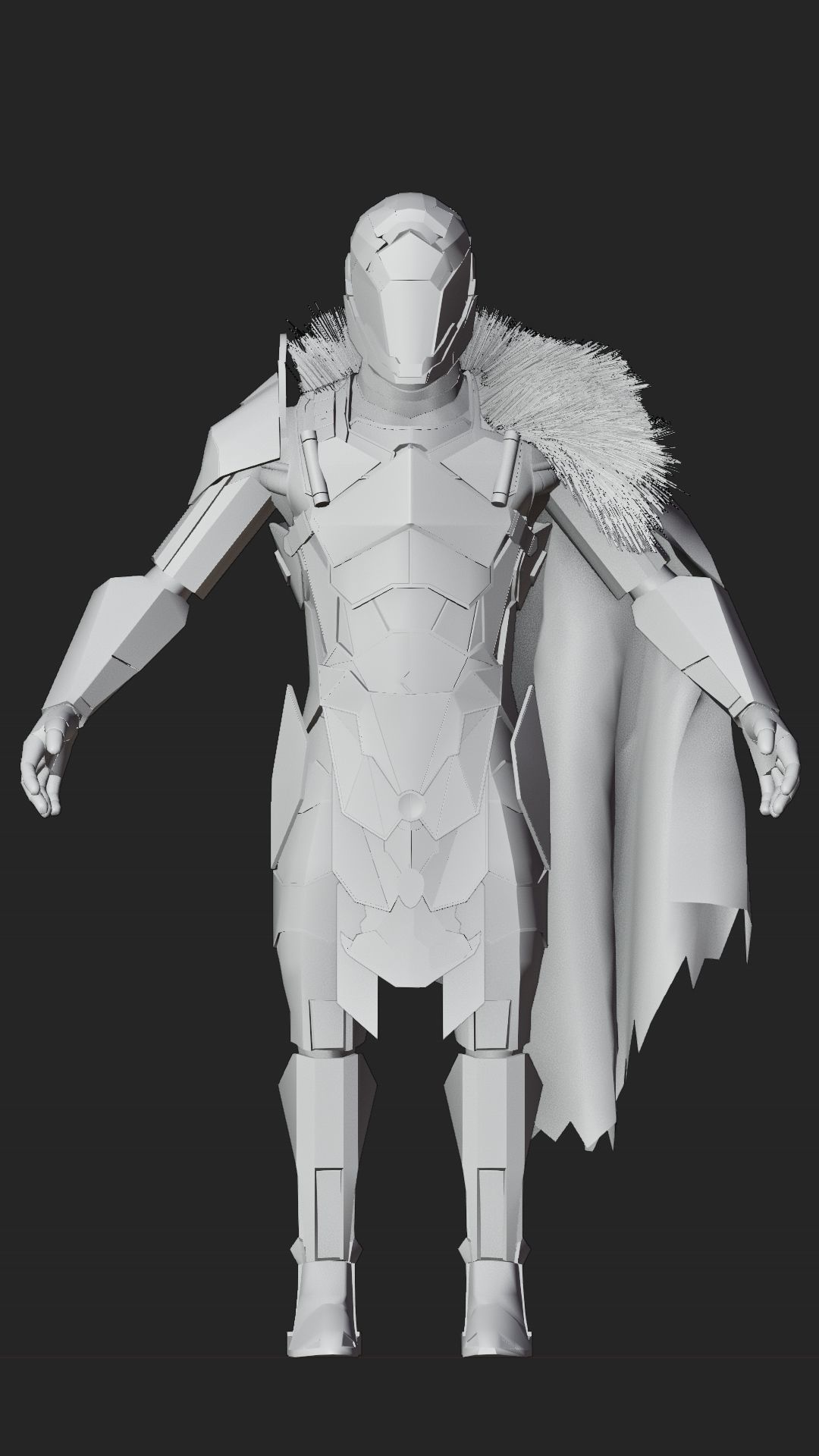 3D model Sci-fi Knight - A futuristic armoured character VR / AR / low ...
