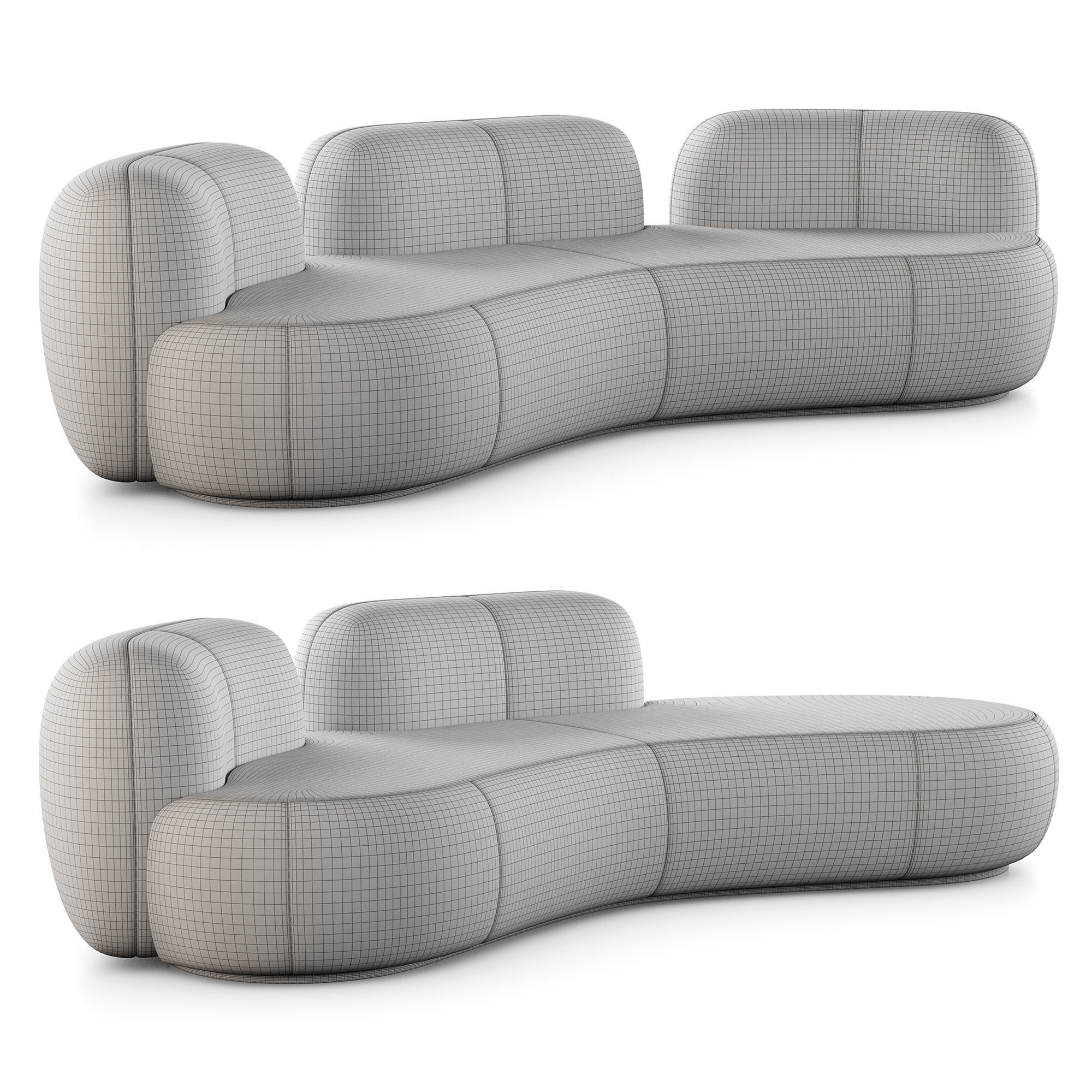 3D model Tateyama XL Sofa by Secolo VR / AR / low-poly | CGTrader