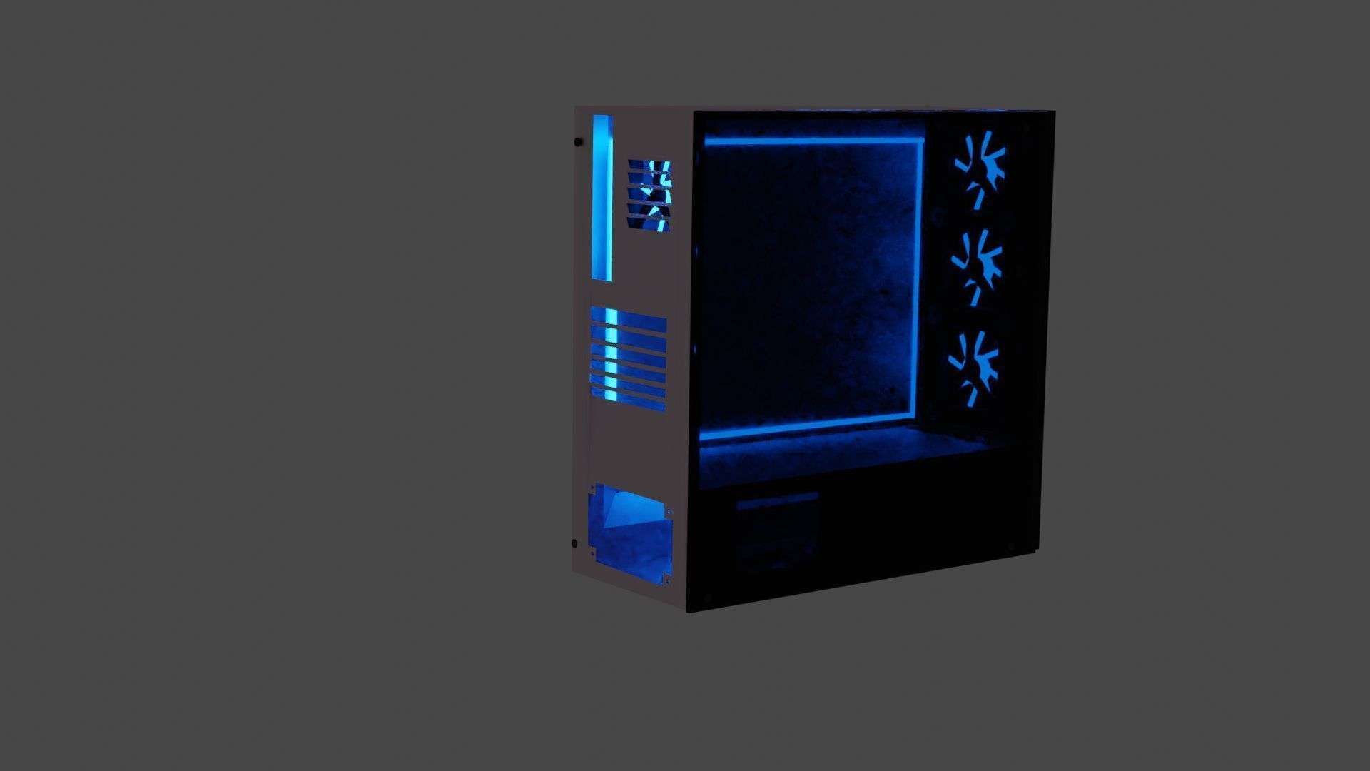 3D model Case PC low-poly light game-ready VR / AR / low-poly | CGTrader