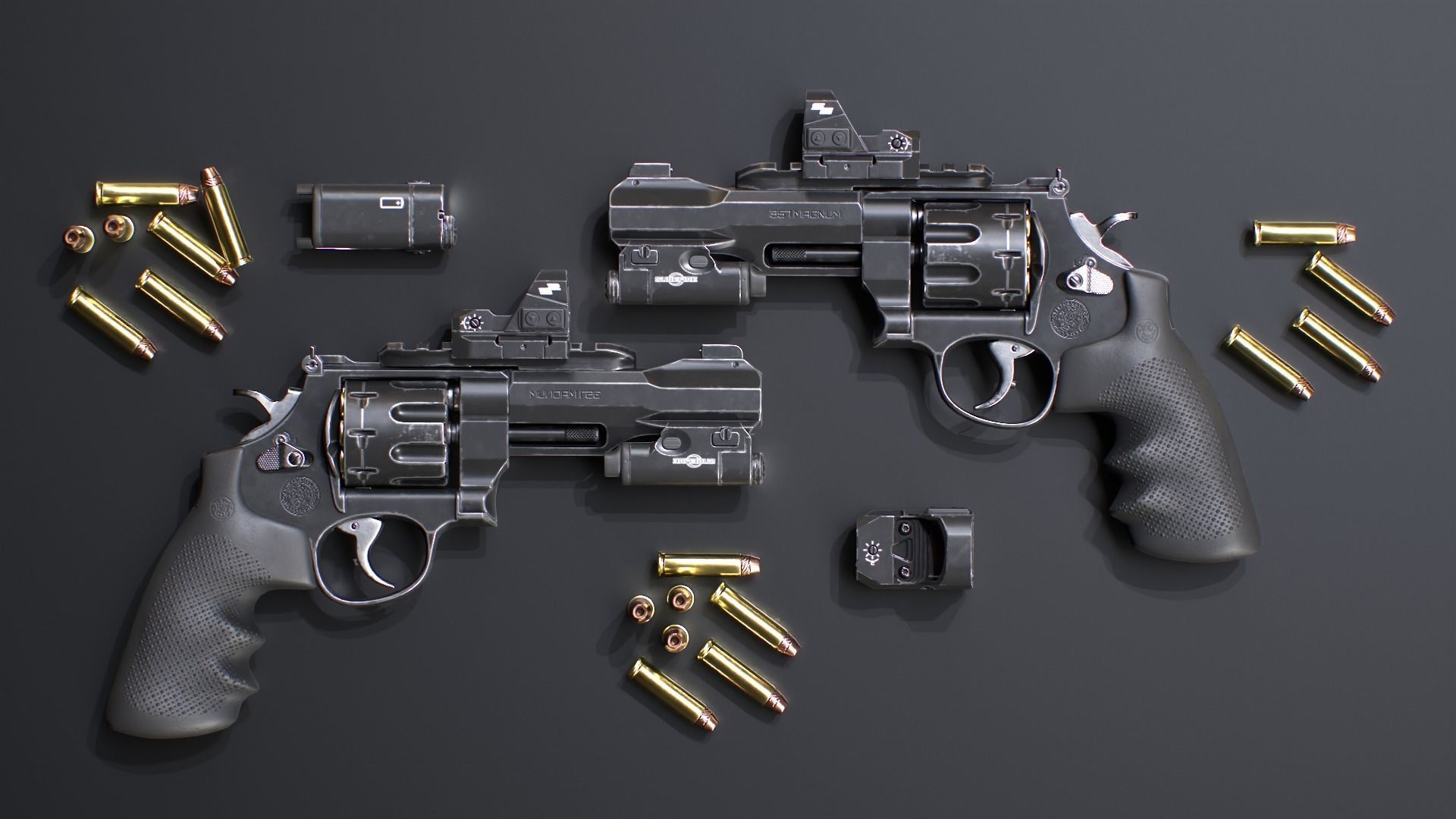 3D model Smith and wesson r8 revolver VR / AR / low-poly | CGTrader