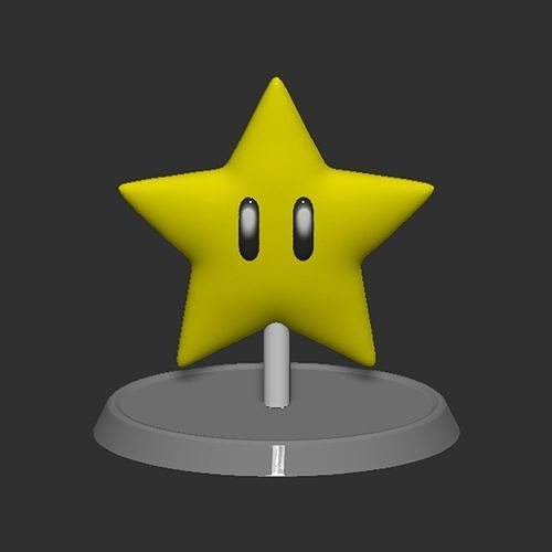 Mario Star Based 3D model 3D printable | CGTrader