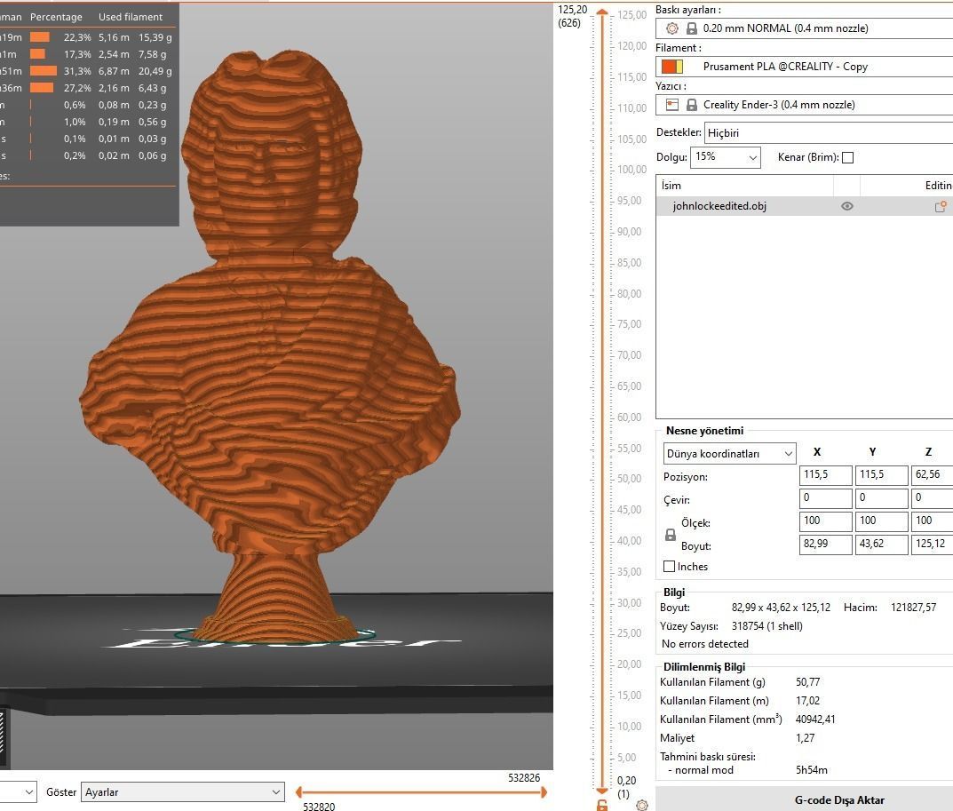 John Locke 3D model 3D printable | CGTrader