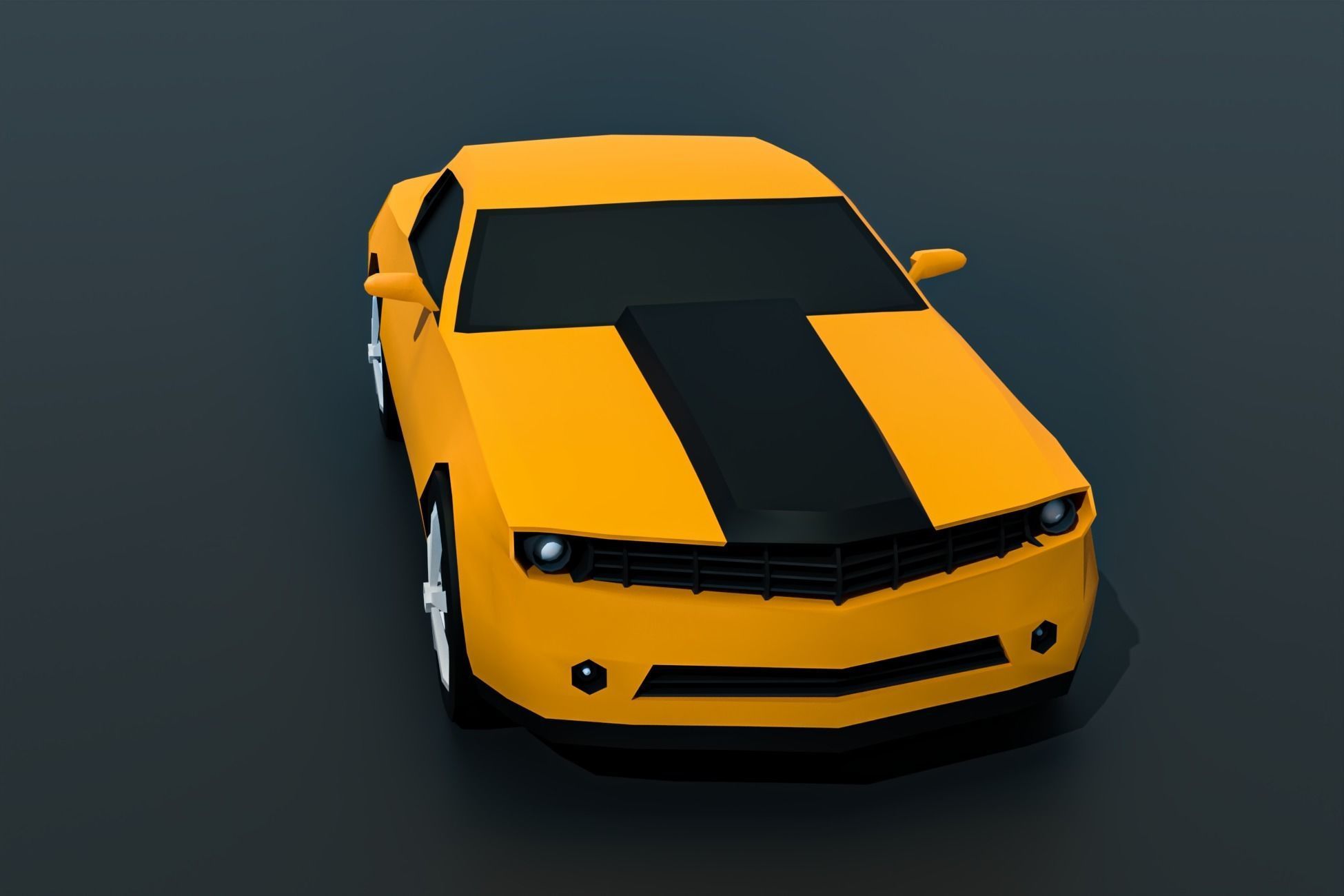 3D model Low Poly Chevrolet Camaro VR / AR / low-poly | CGTrader