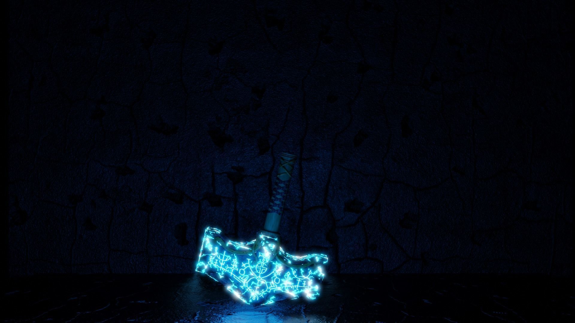 Thor Mjolnir God Of War free 3D model | CGTrader