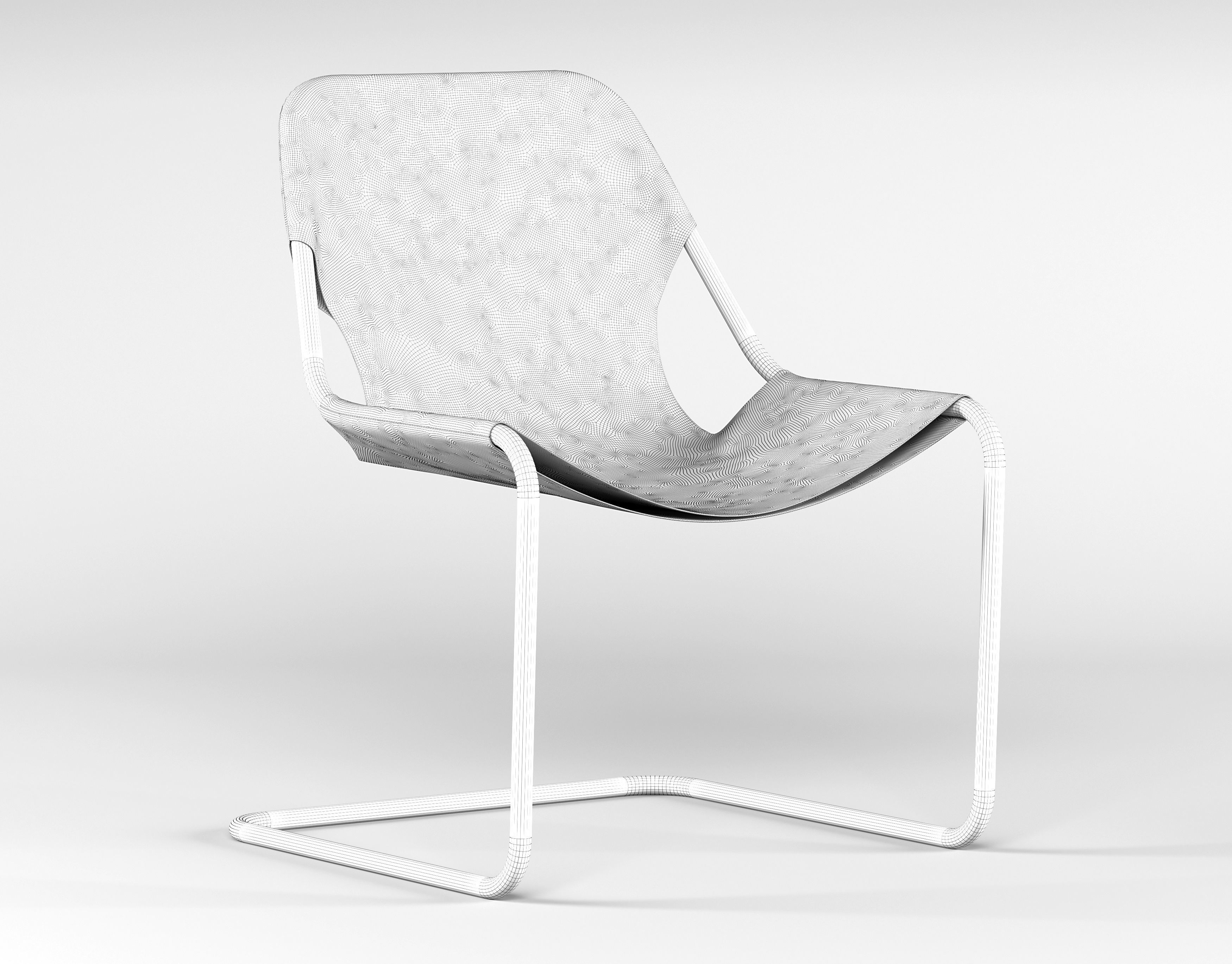 Tubular Steel Chair free 3D model | CGTrader