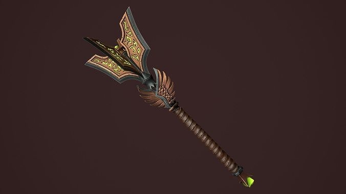 3D model Rune mace VR / AR / low-poly | CGTrader