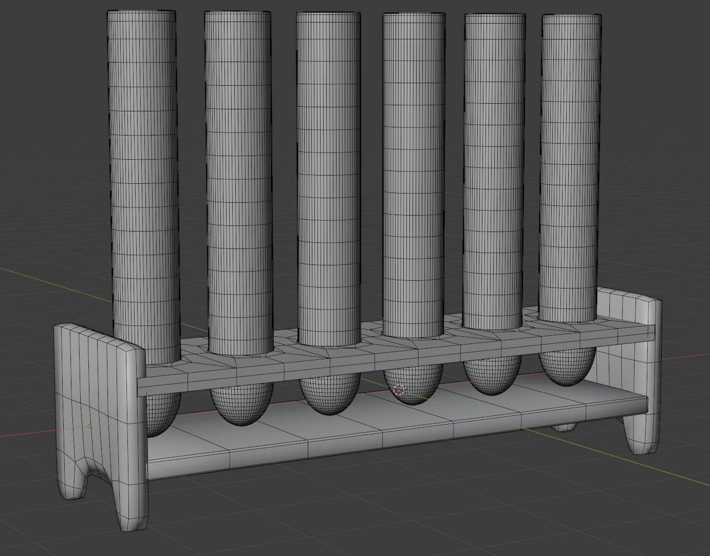 3D model Laboratory testing tubes with stand VR / AR / low-poly | CGTrader