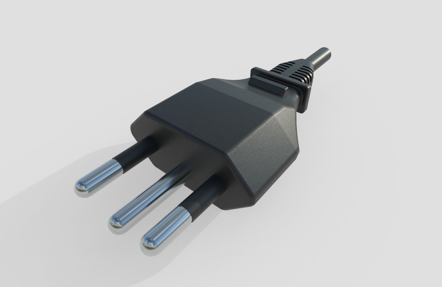 3D model Electrical Plug Type N Black VR / AR / low-poly | CGTrader