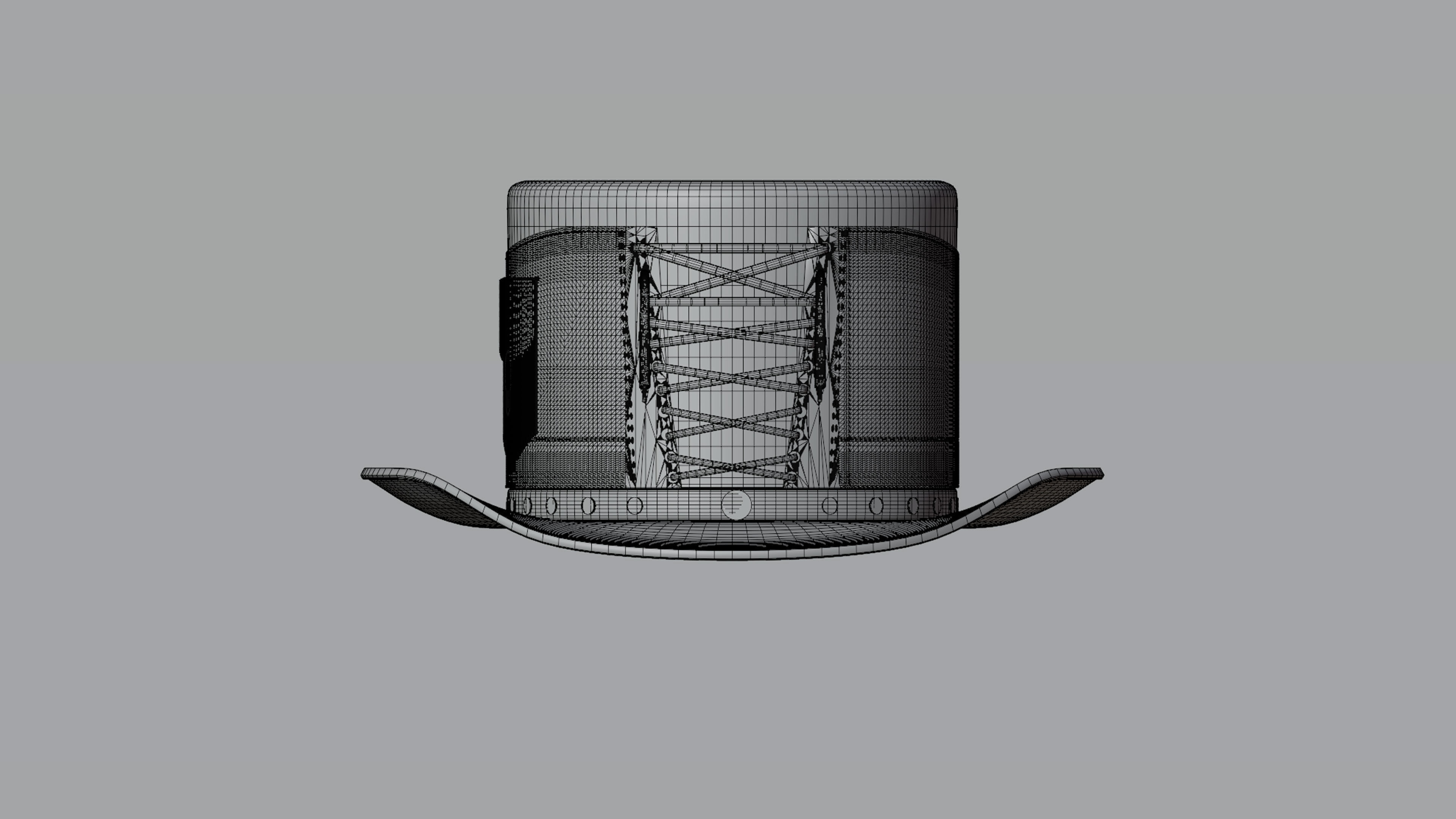 3D model Top Hat Steam Punk Red VR / AR / low-poly | CGTrader