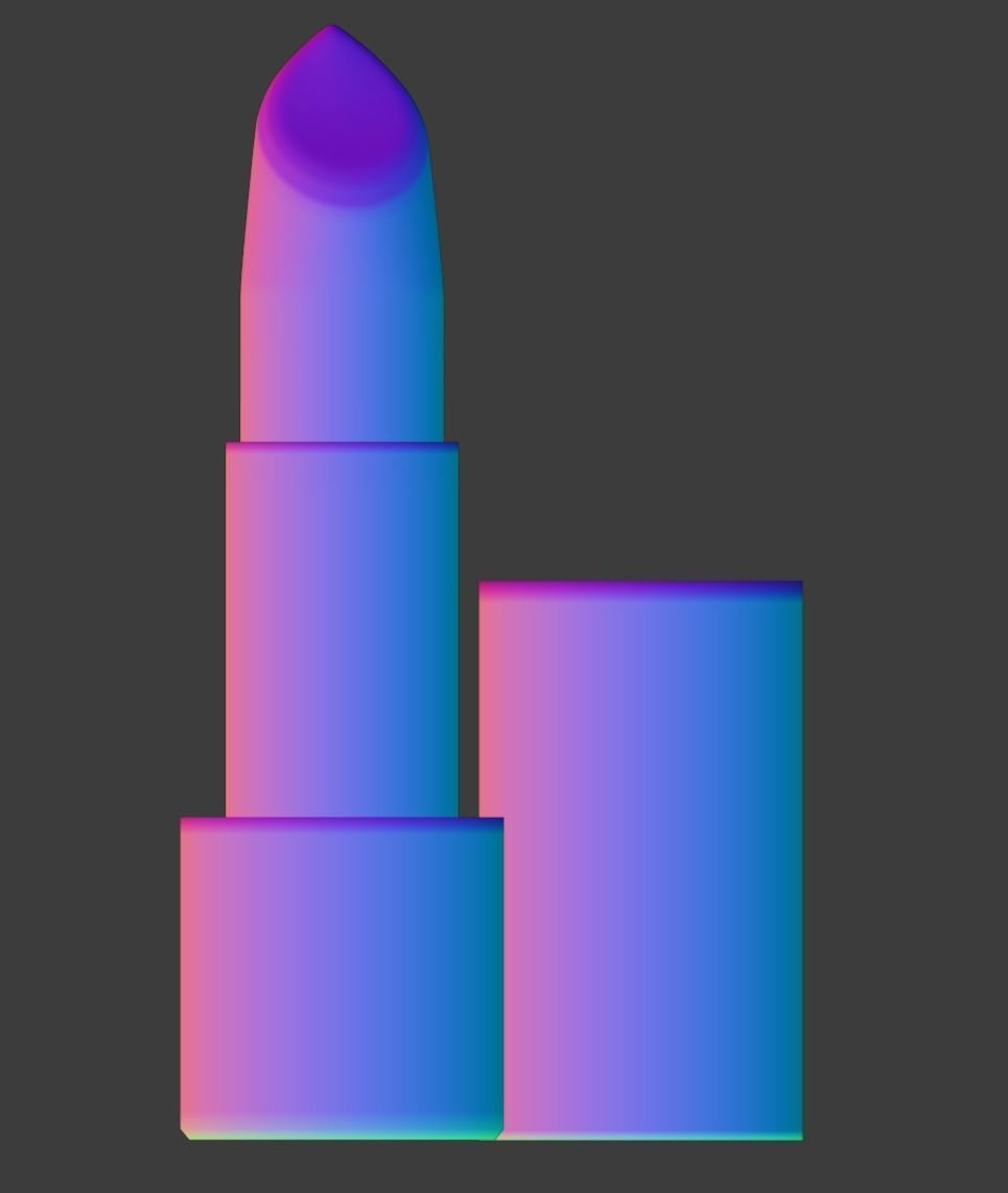 3D model Non brand glitter lipstick with cap 4K VR / AR / low-poly ...