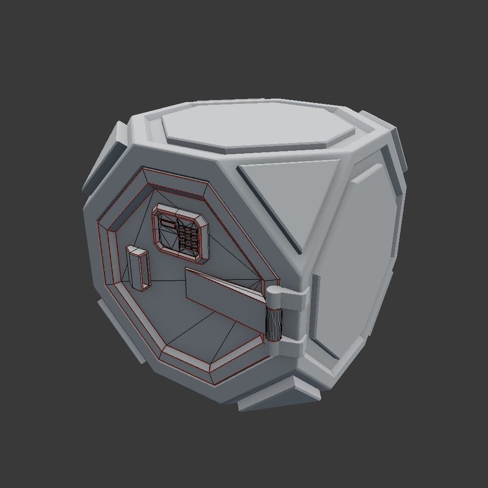 Radioactive capsule 3D model | CGTrader