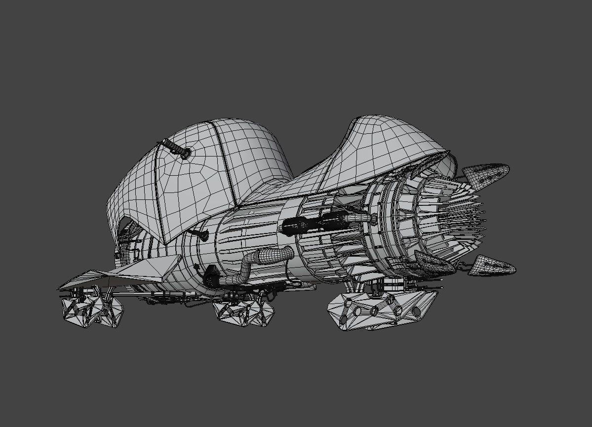 3D model JetBike VR / AR / low-poly | CGTrader