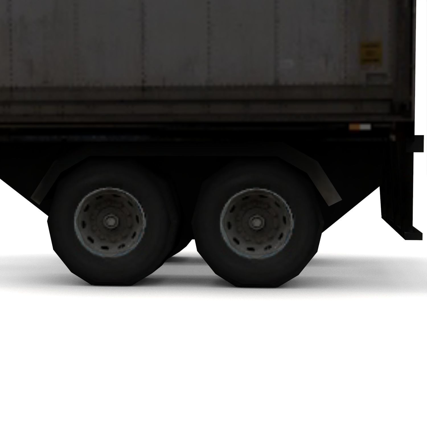 3D model Low Poly Truck Trailer - Game Ready Vehicle VR / AR / low-poly ...