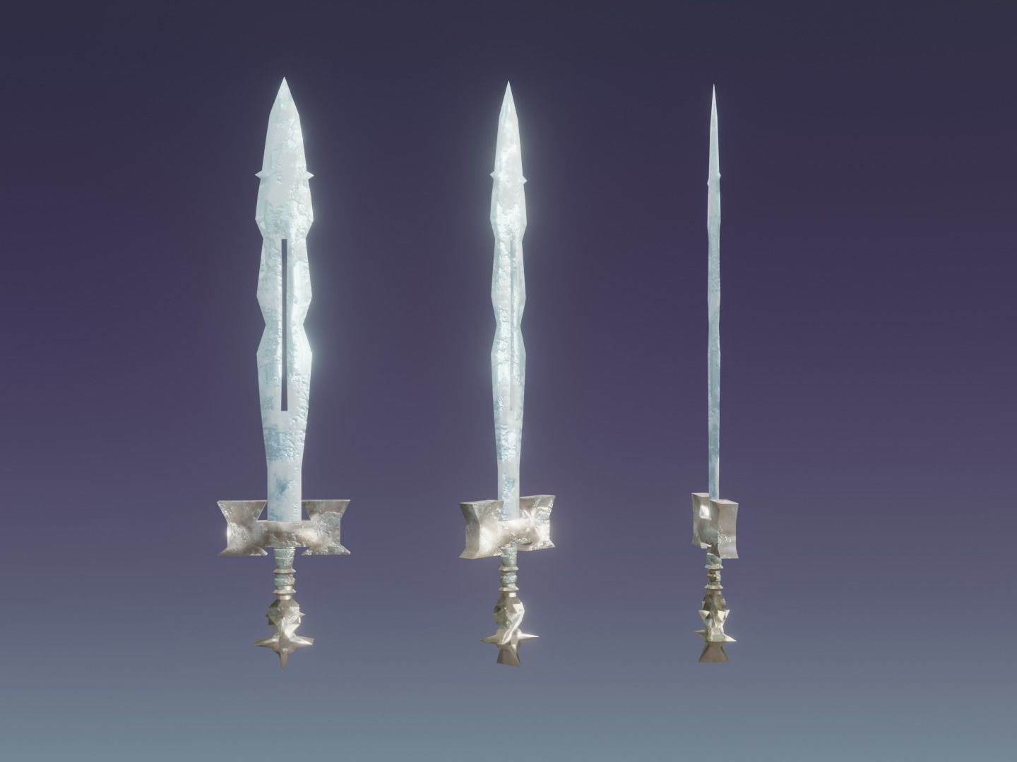 6 Elemental swords - magic swords 3D Model Collection | CGTrader