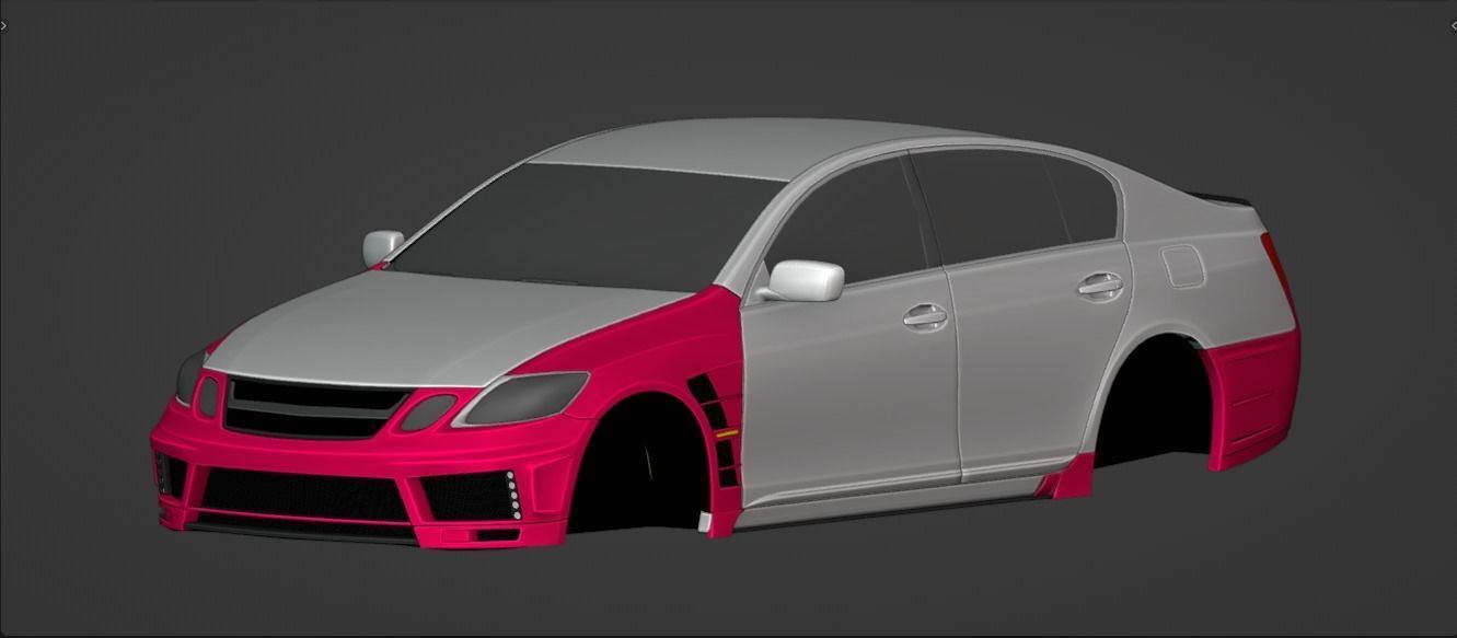 Lexus GS430 Final Konnexion Body Kit 3D model | CGTrader