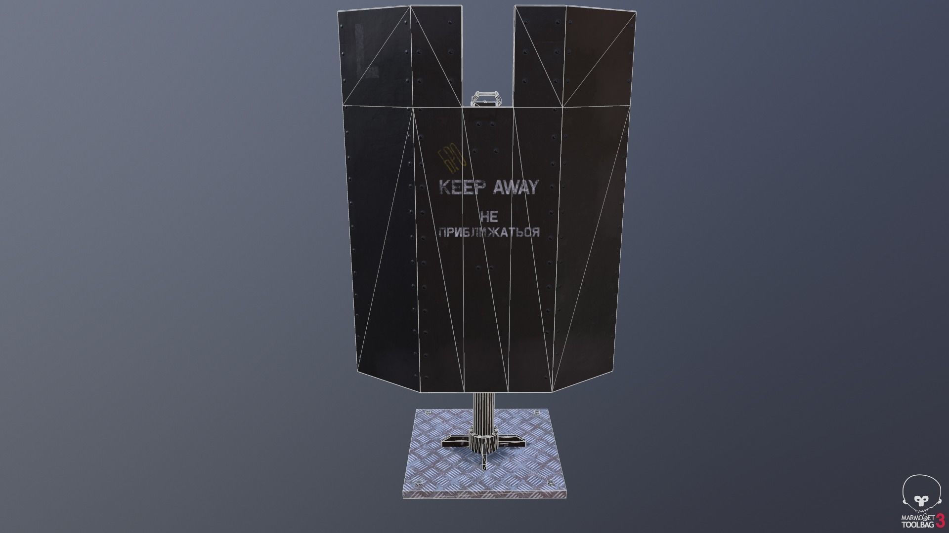 3D model Gun shield VR / AR / low-poly | CGTrader