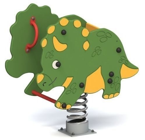 Playground Element - Rocking Dinosaur - 6110 3D model | CGTrader