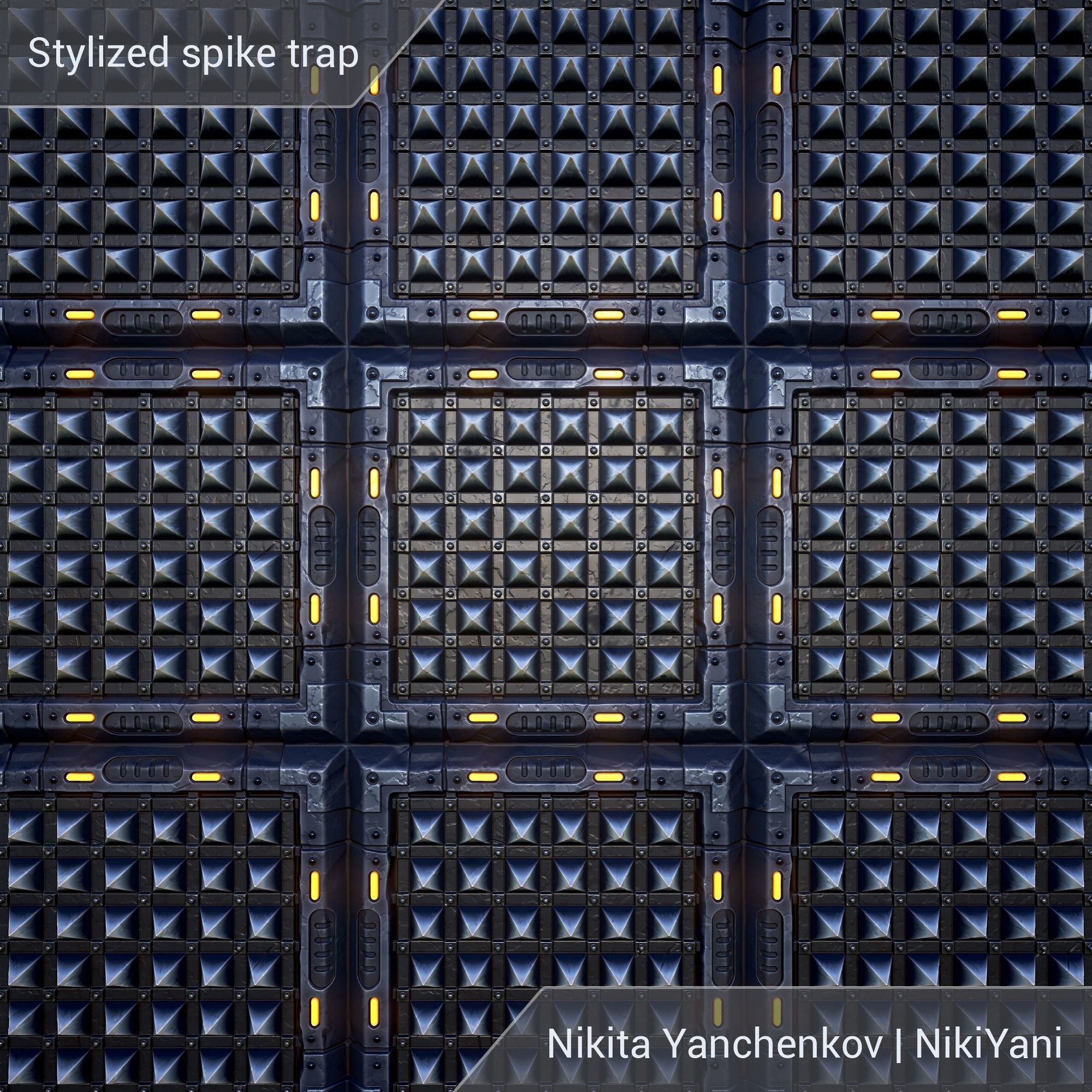 Stylized spike trap Texture | CGTrader