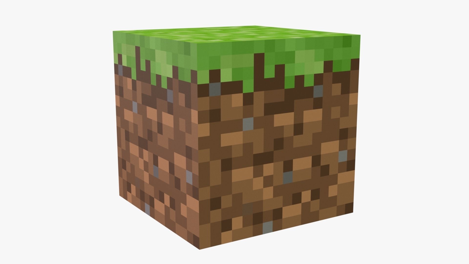 Minecraft Grass Block free VR / AR / low-poly 3D model rigged | CGTrader