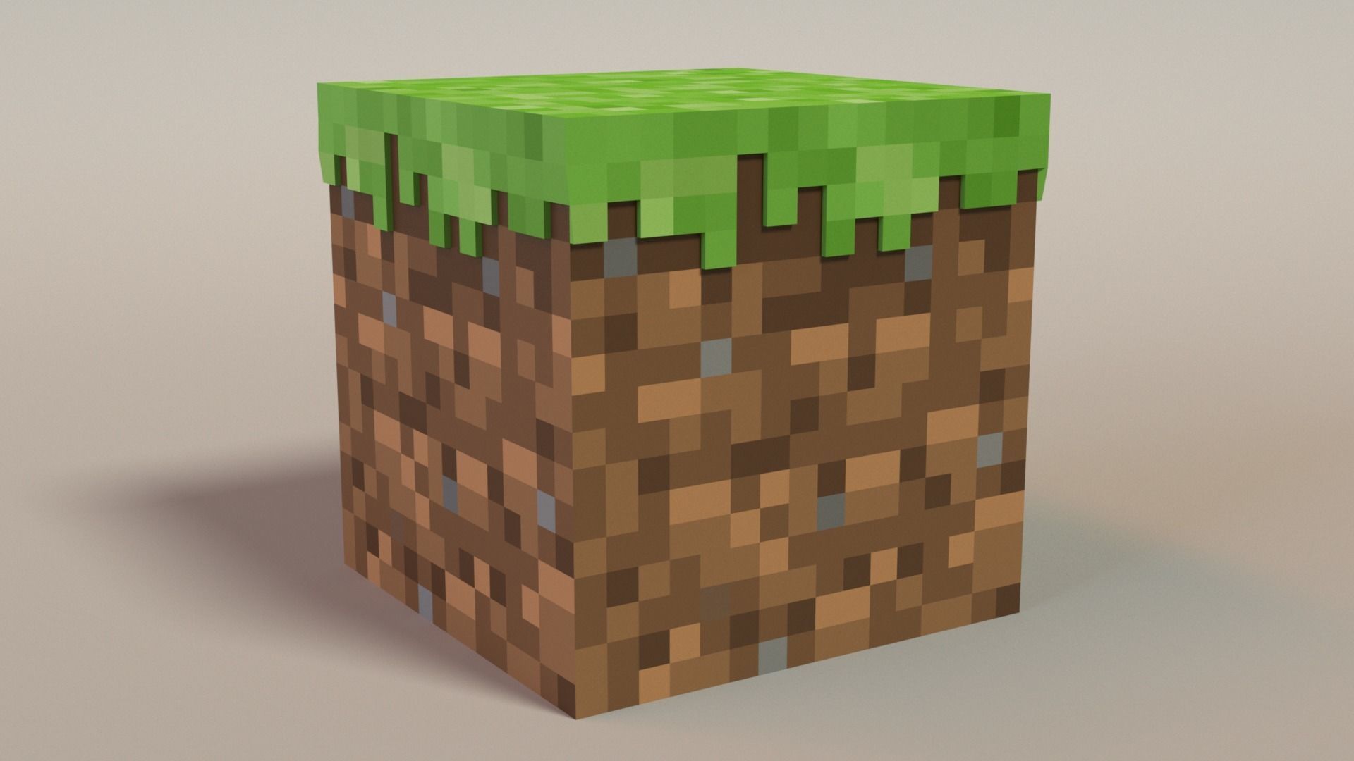 Minecraft Grass Block free VR / AR / low-poly 3D model rigged | CGTrader