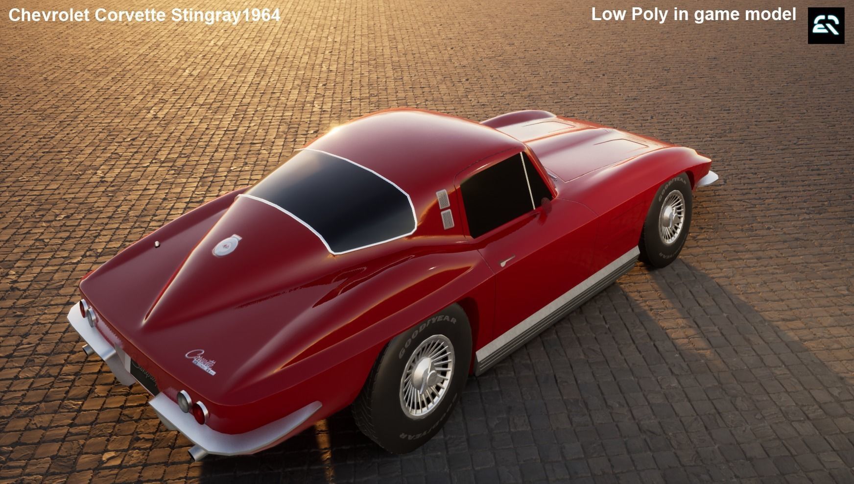 3D model Chevrolet Corvette Stingray 1964 VR / AR / low-poly | CGTrader