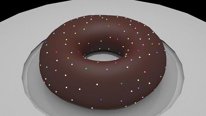 Low Poly Donut free VR / AR / low-poly 3D model | CGTrader