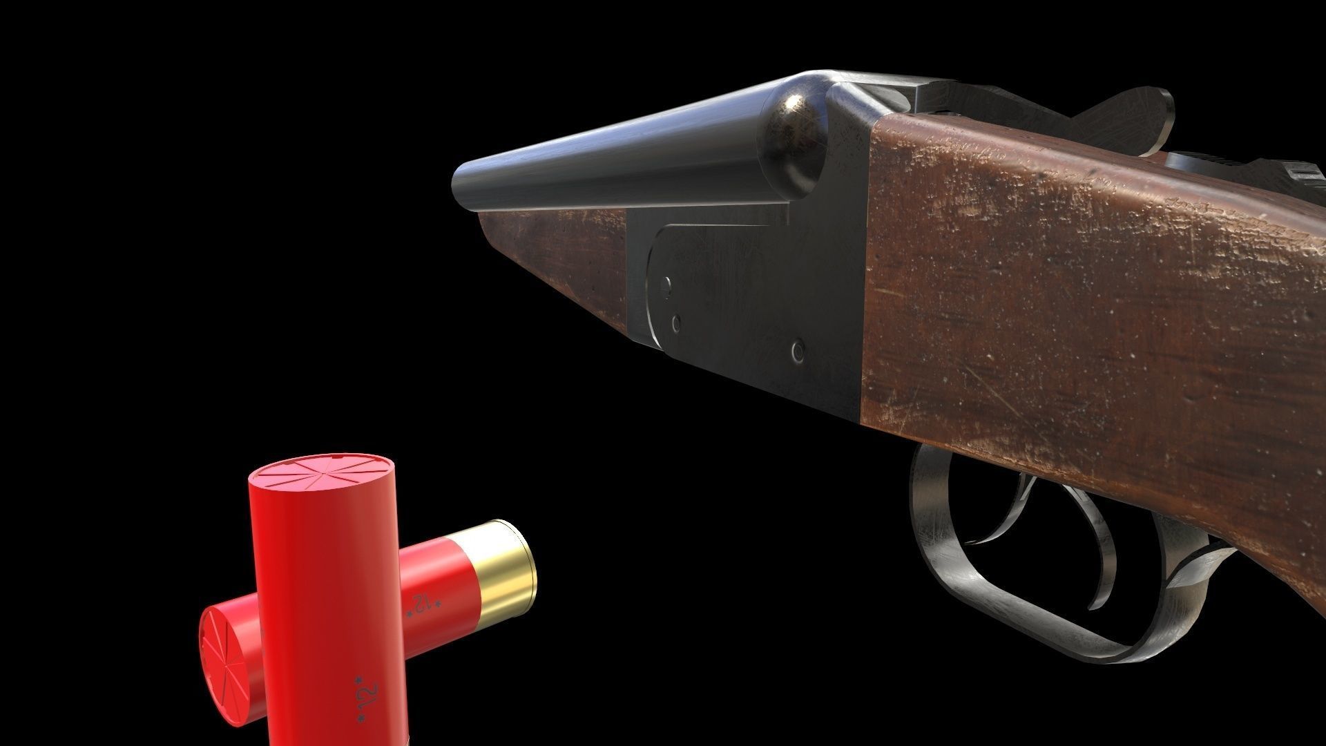 3D model Short Double Barrel VR / AR / low-poly | CGTrader