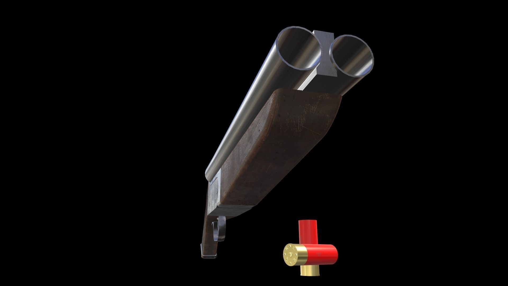 3D model Short Double Barrel VR / AR / low-poly | CGTrader