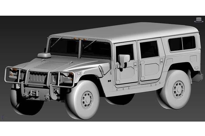 humvee circle free 3D model | CGTrader