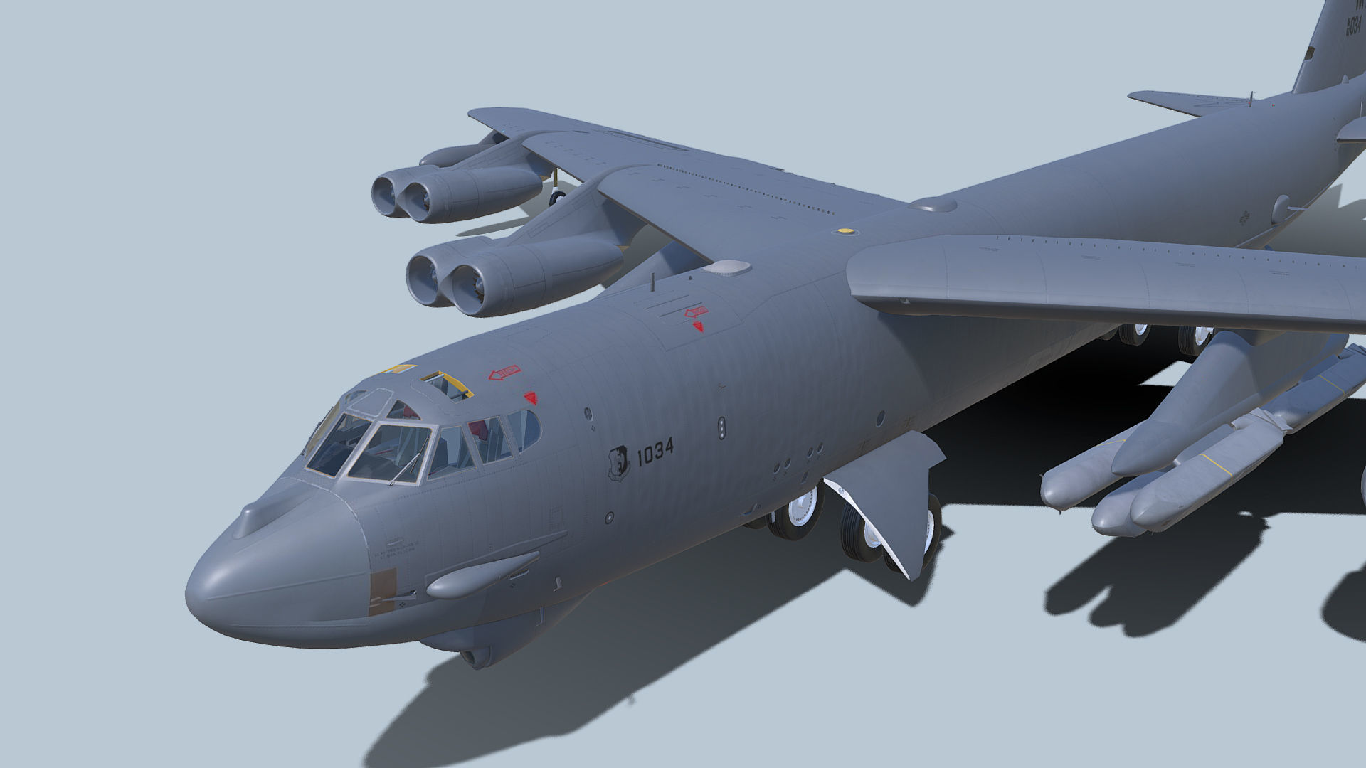 Boeing B-52H Stratofortress 3D model | CGTrader
