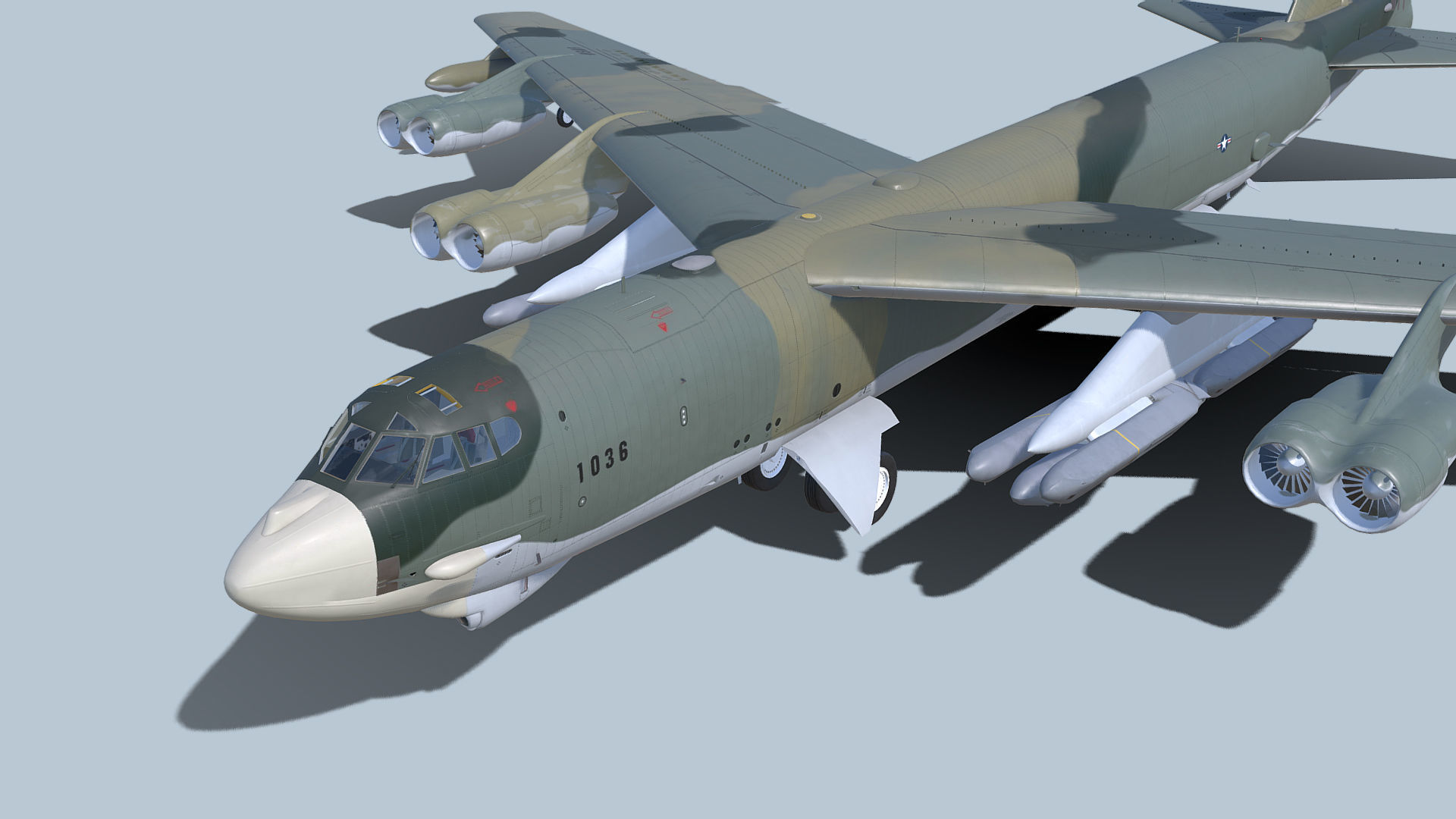 Boeing B-52H Stratofortress 3D model | CGTrader