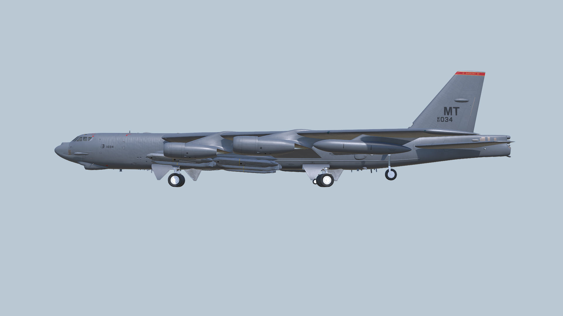Boeing B-52H Stratofortress 3D model | CGTrader