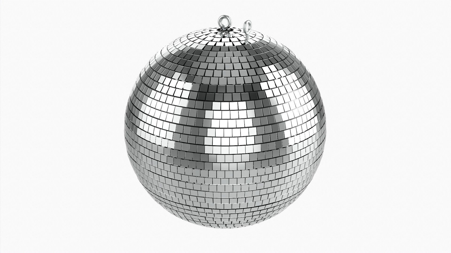 Mirrorball striped ball 3D model | CGTrader