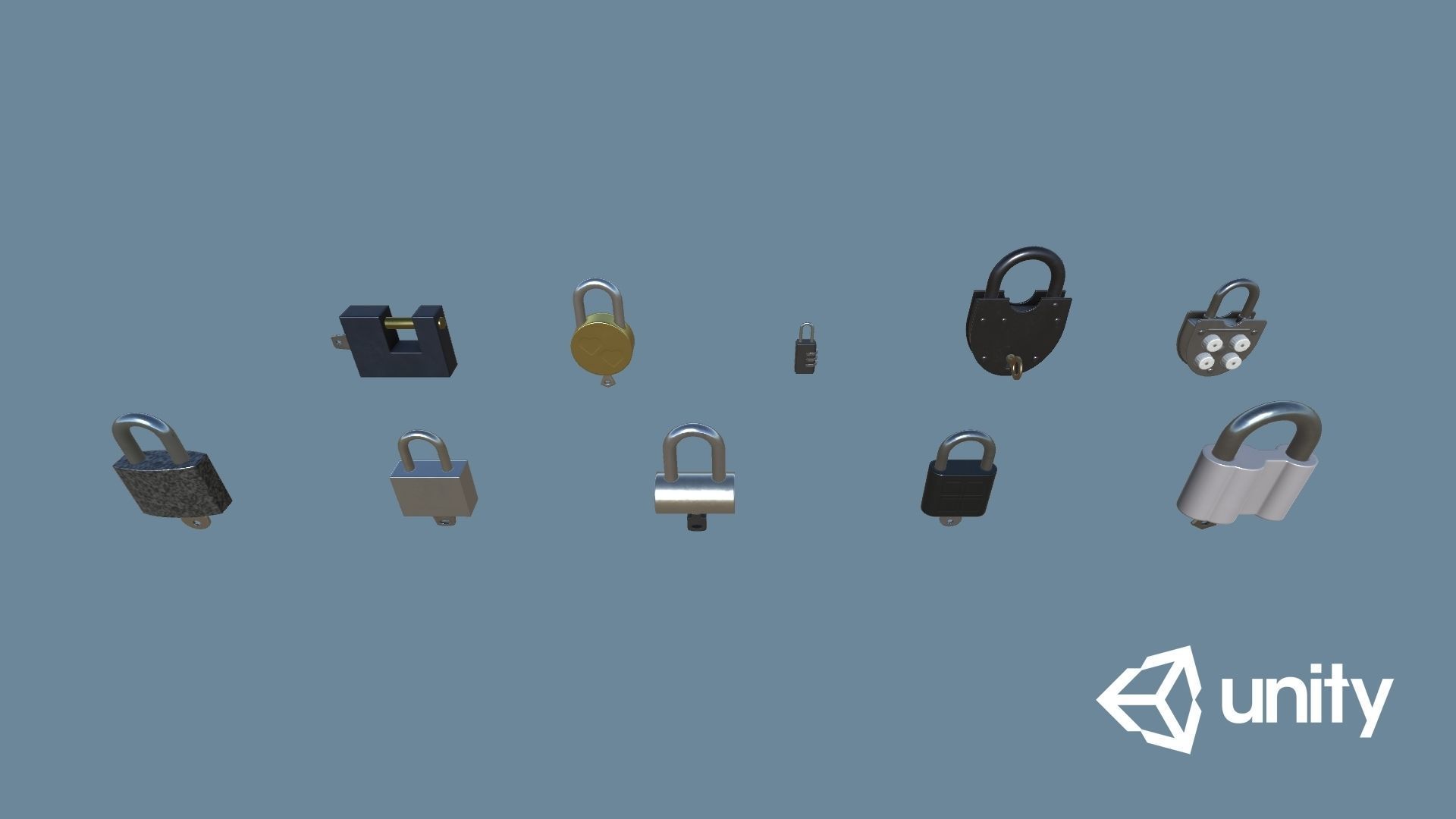 3D model Padlocks Pack VR / AR / low-poly | CGTrader