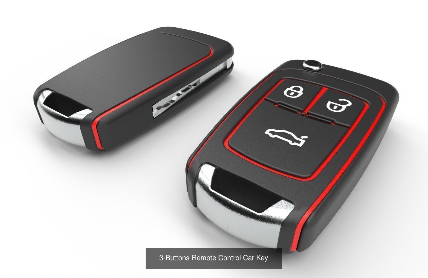 Car Key Collection 1 - 6 Keys | CGTrader