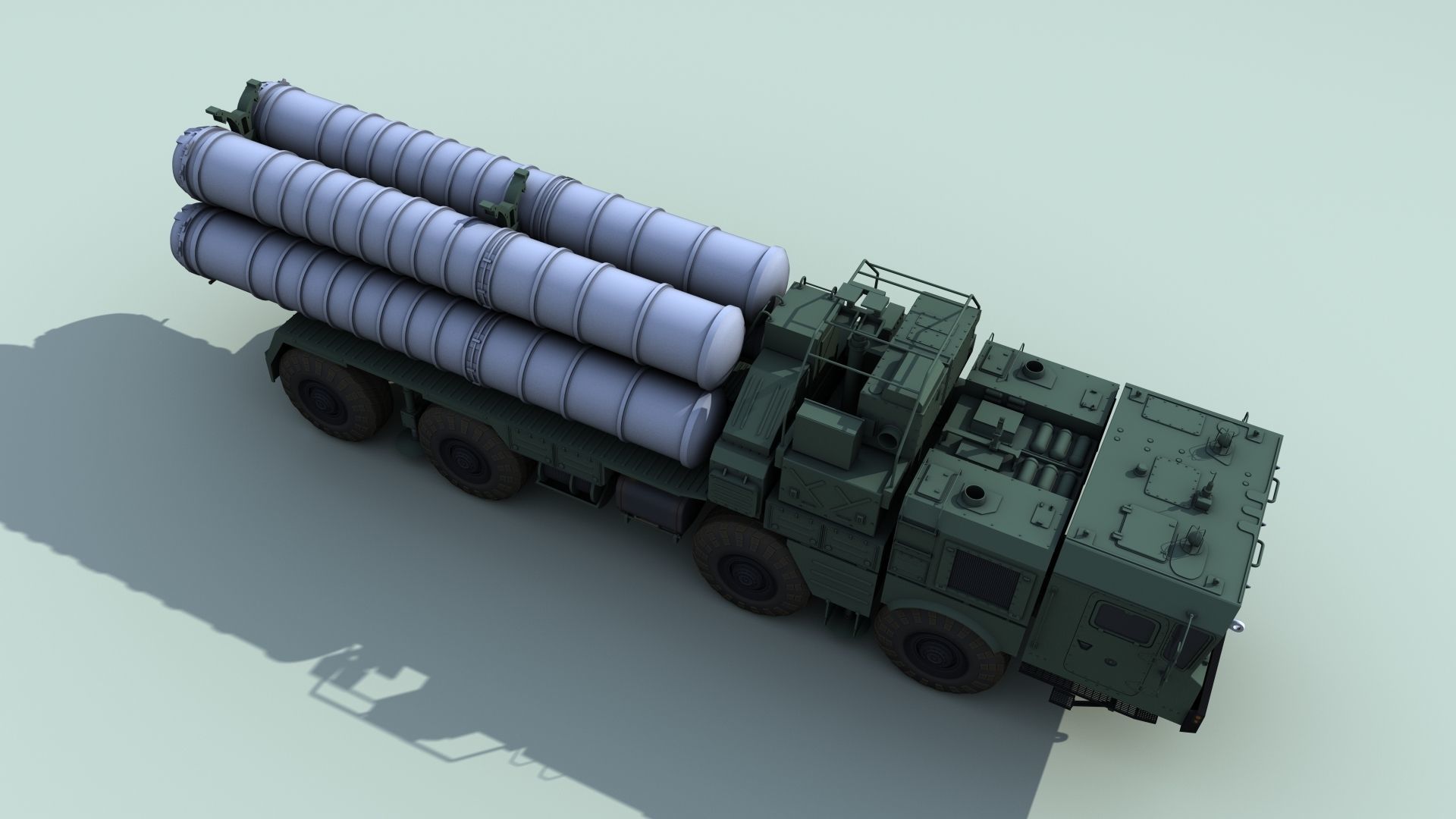 40N6 AS400 rocket launcher free 3D model | CGTrader