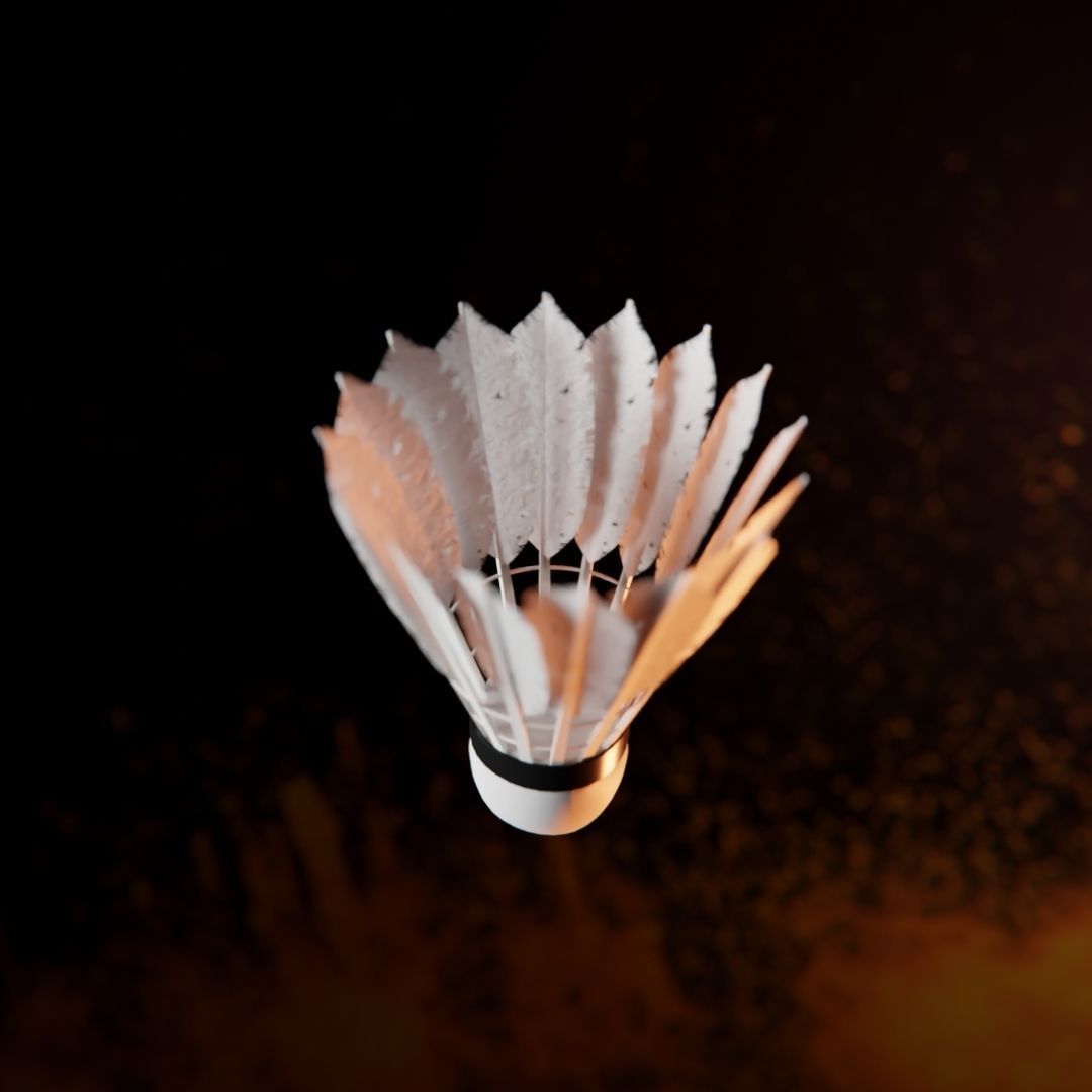 Badminton Shuttlecock Fire 3D model | CGTrader