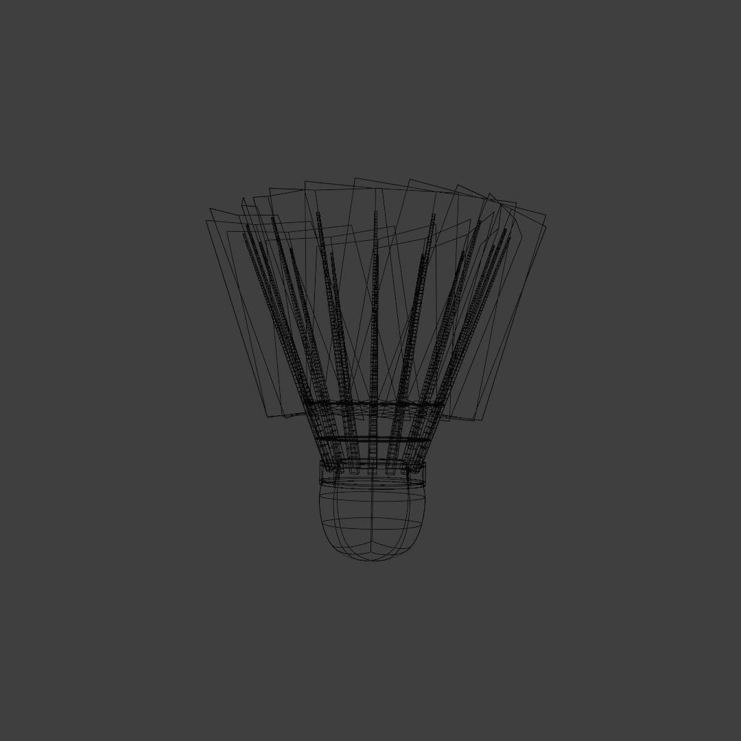 Badminton Shuttlecock Fire 3D model | CGTrader
