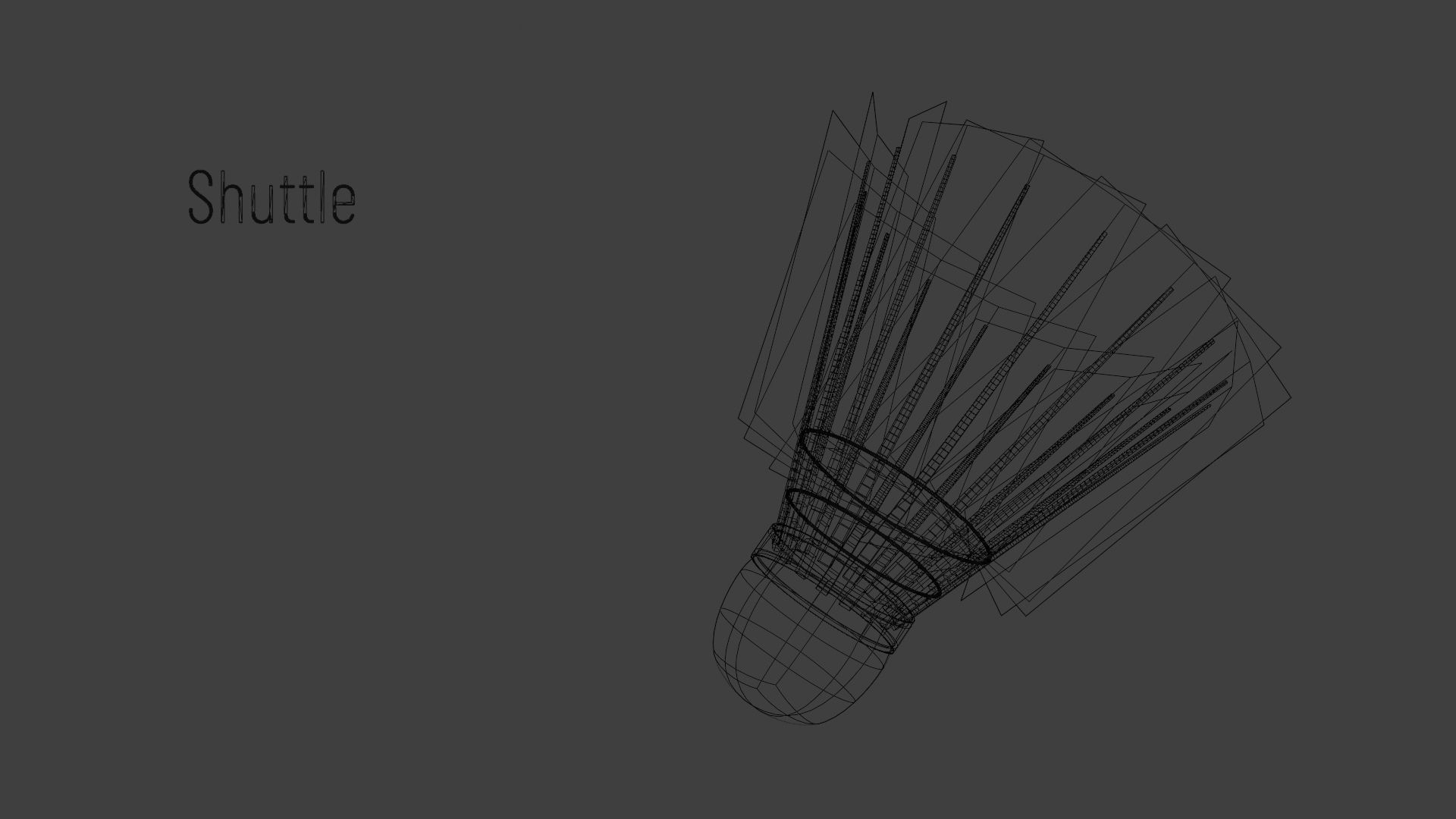 Badminton Shuttlecock Fire 3D model | CGTrader