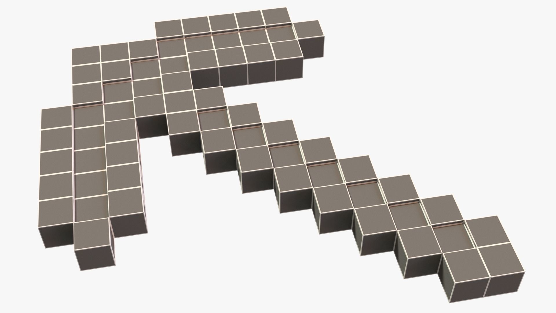 3D model Minecraft Pickaxe VR / AR / low-poly | CGTrader