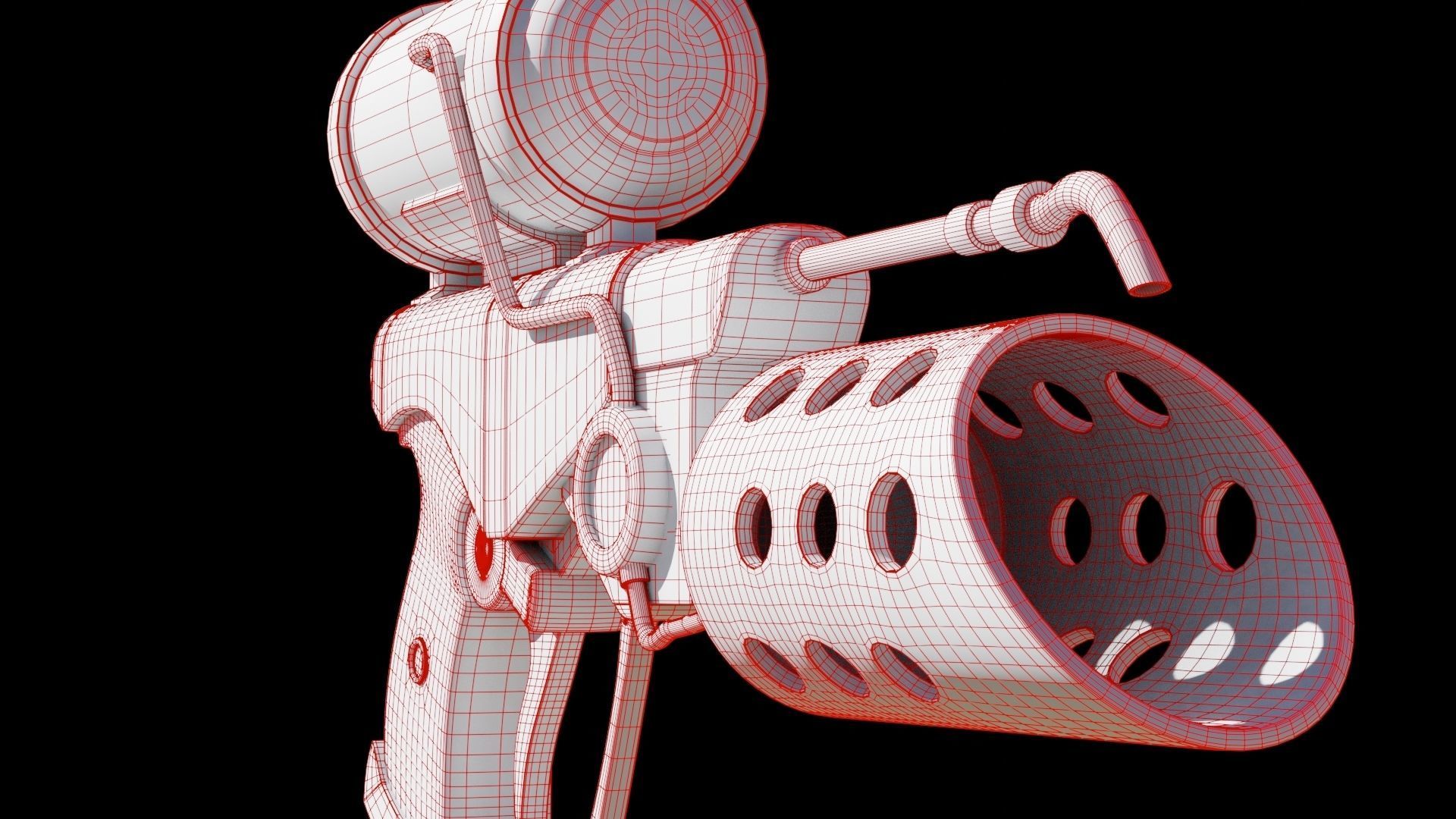 Stylized Flamethrower 3D model | CGTrader