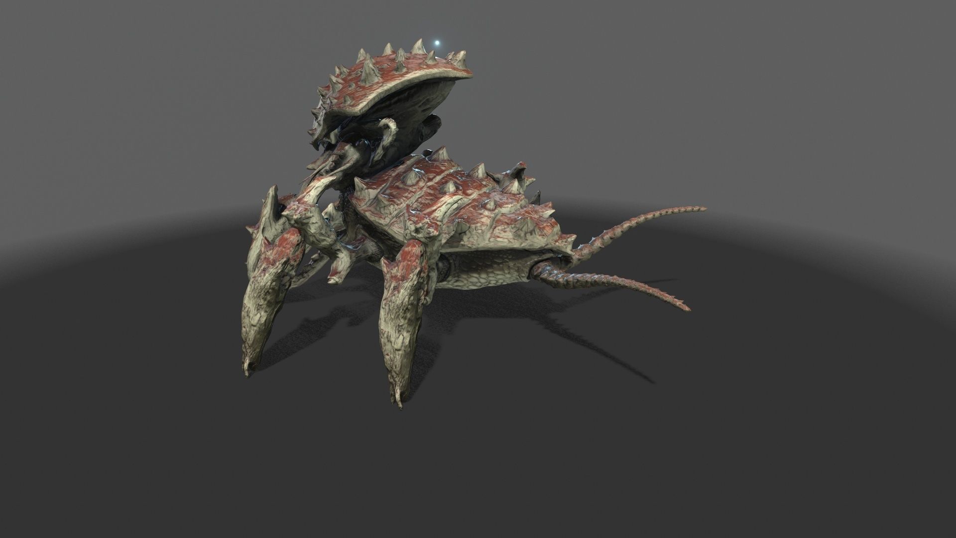 3D model Low poly Model of the character Mutant Crab VR / AR / low-poly ...