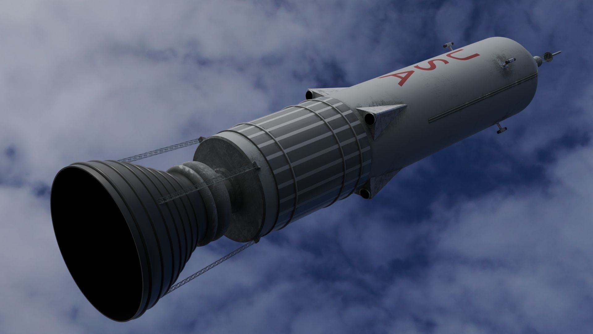 3D model Sea Dragon rocket VR / AR / low-poly | CGTrader